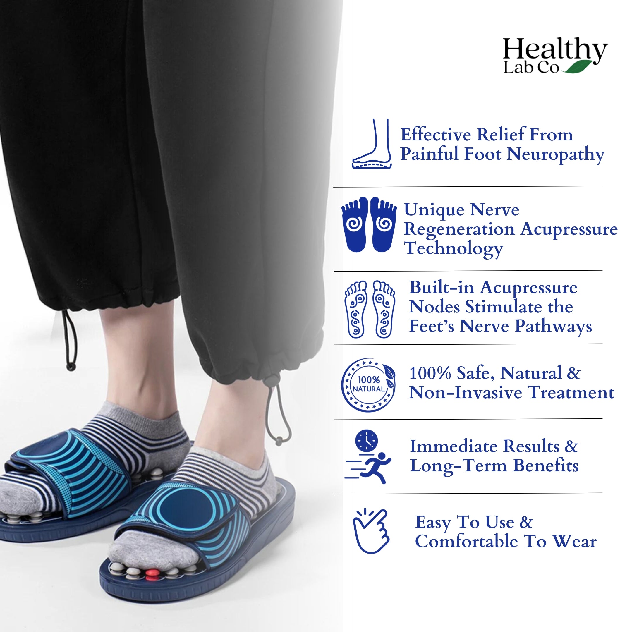 AcuMassage Neuropathy Sandals – Healthy Lab Co