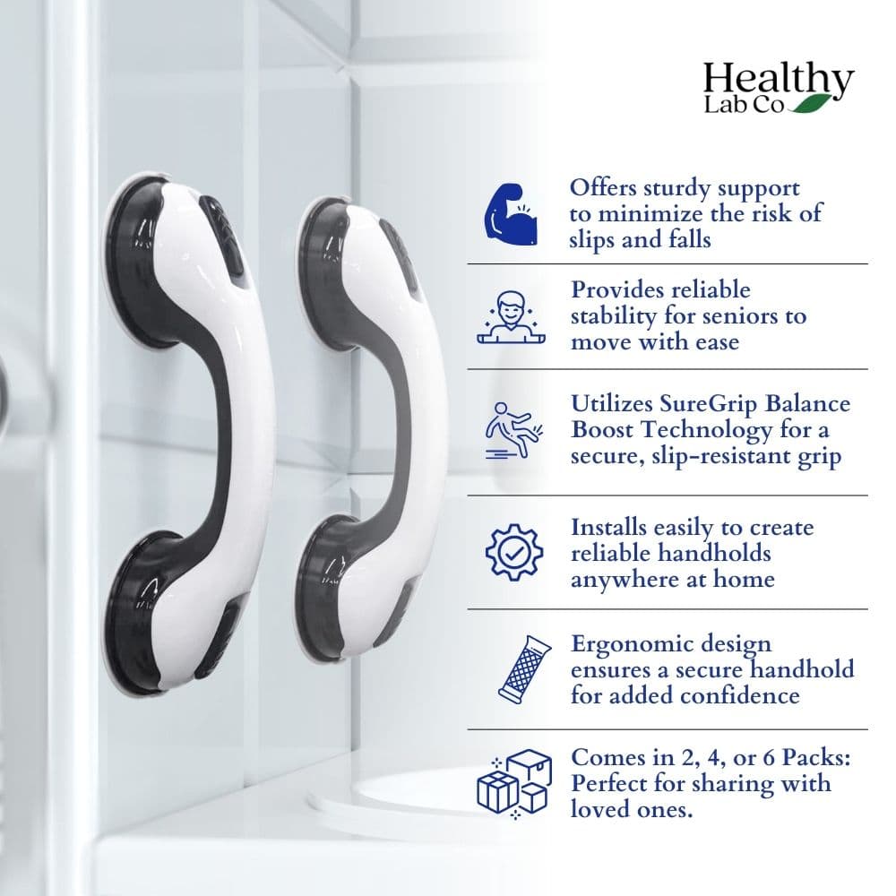 SureGrip Pro Grab Bars (2-Pack) – Healthy Lab Co